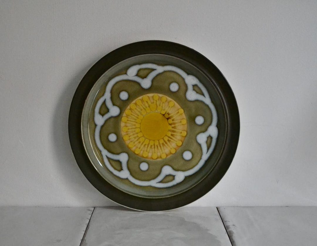 Vintage Casual Ceram Cresta Serving Plate / Midcentury Modern Ceramic ...