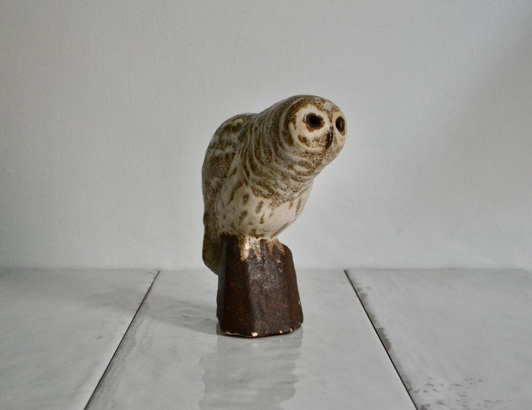 Vintage Andersen Design Studio Ceramic Barred Owl Sculpture / RARE ...