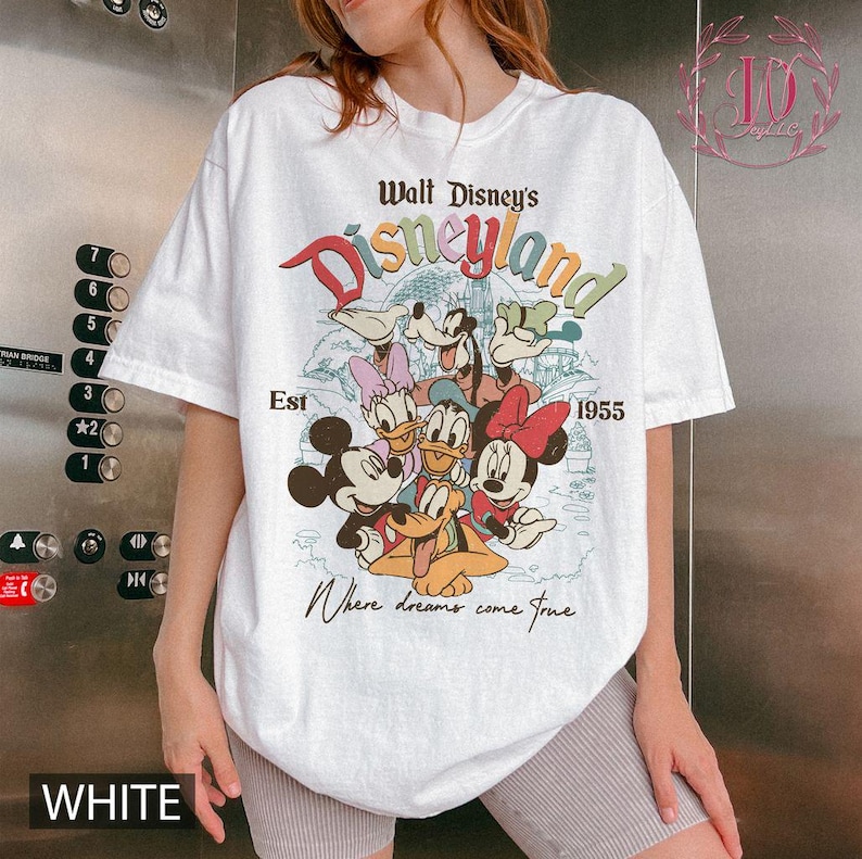 Retro Walt Disney's Disneyland Comfort Colors Shirt, Disneyland Est ...