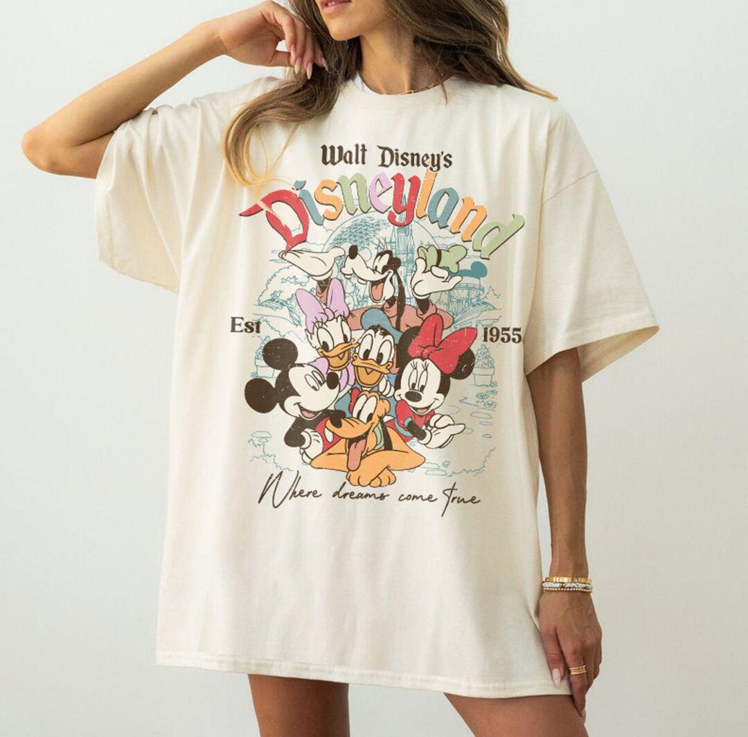 Retro Walt Disney's Disneyland Comfort Colors Shirt, Disneyland Est ...