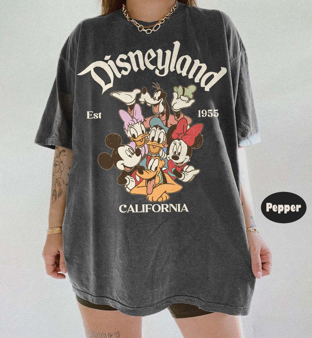 Vintage Disneyland California Comfort Colors Shirt, Disneyland Est 1955 ...