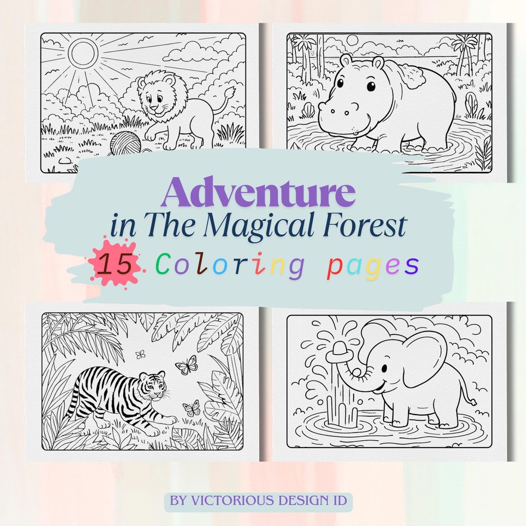 Forest Coloring Pages – 15+ Enchanting Printable Designs for Kids ...