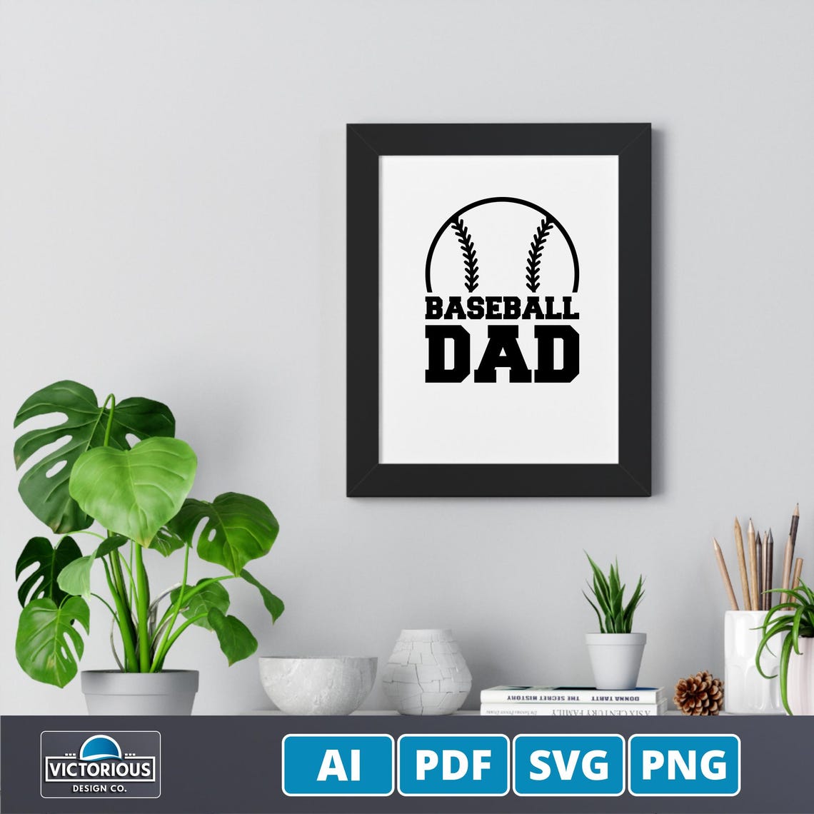 Baseball Dad SVG Files | Baseball Dad Cut Files | Baseball Dad Vector ...