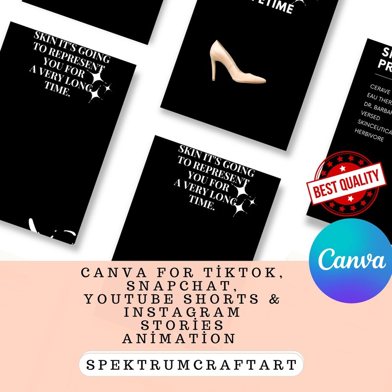 Canva Animation Templates for Tiktok, Snapchat, Youtube Shorts ...
