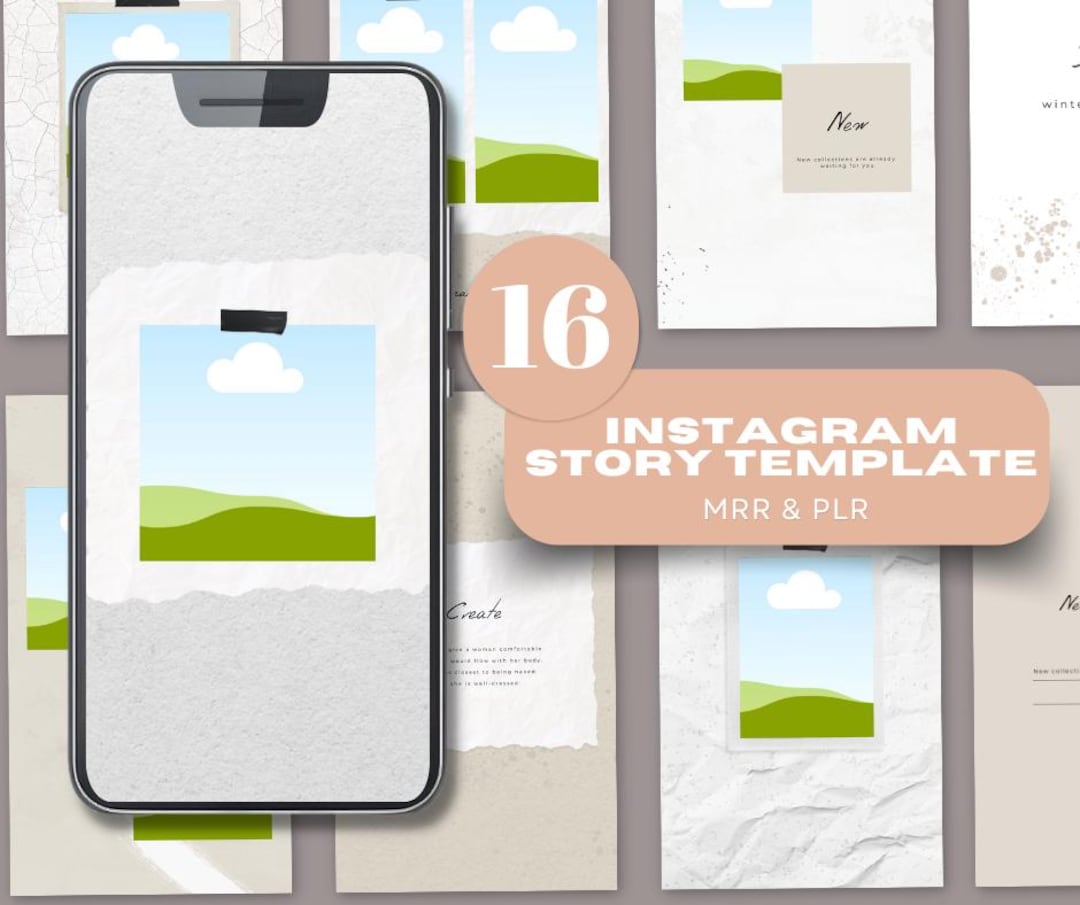 16 Instagram Story Template, Aesthetic IG Story Templates, Minimalist ...