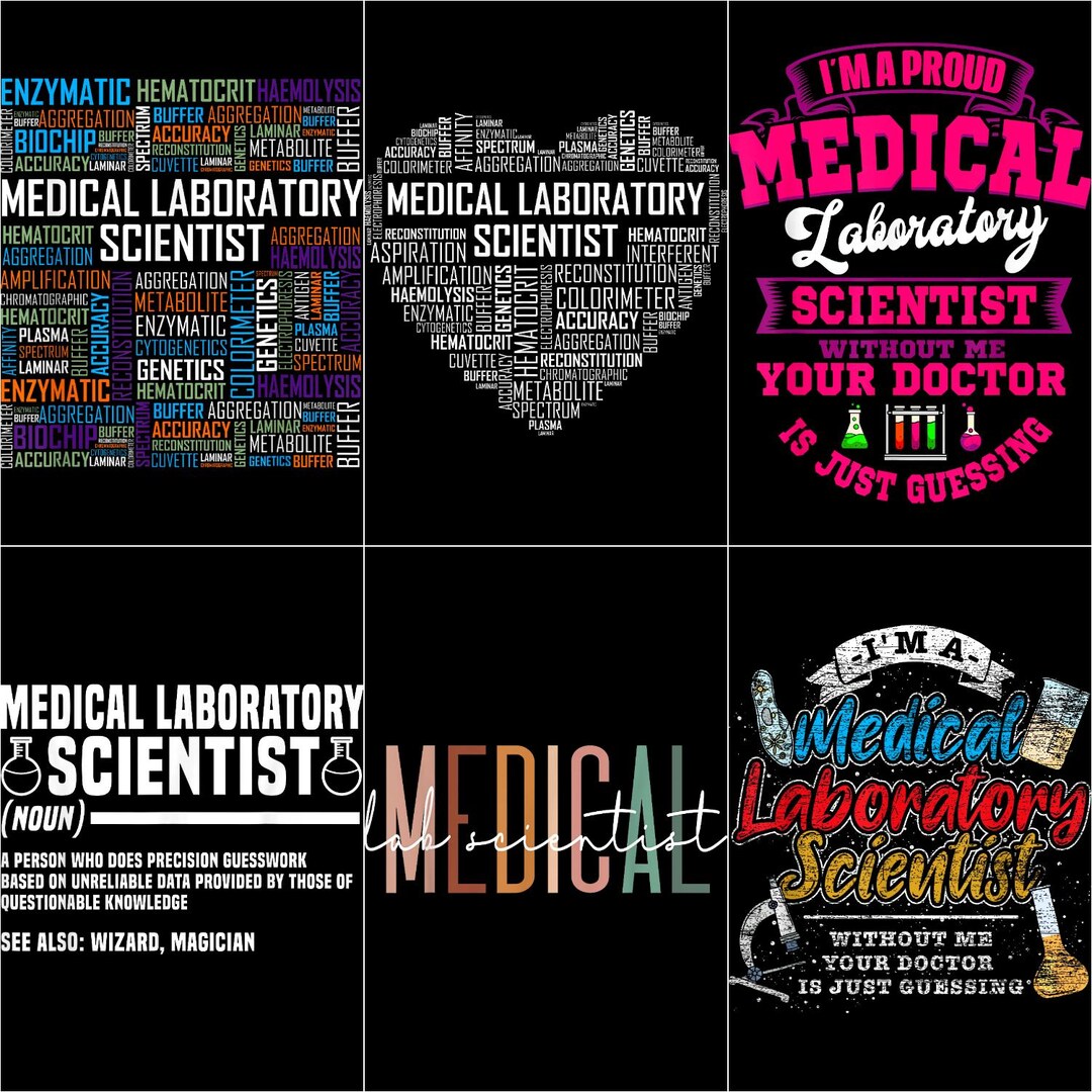 Medical Laboratory Scientist PNG Bundle – Engaging Designs for ...