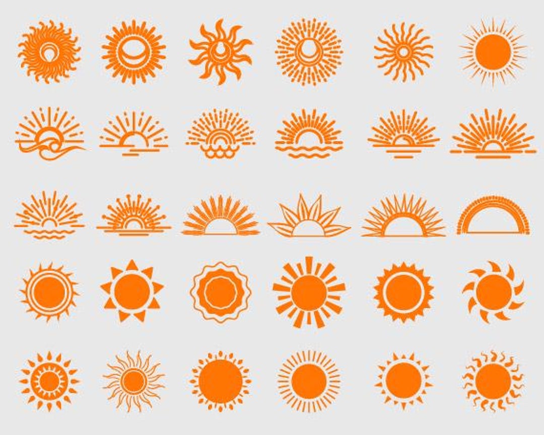 Sonne svg, Sunrise svg, Sun svg für Cricut, Sunrise Clipart, Sunrise ...