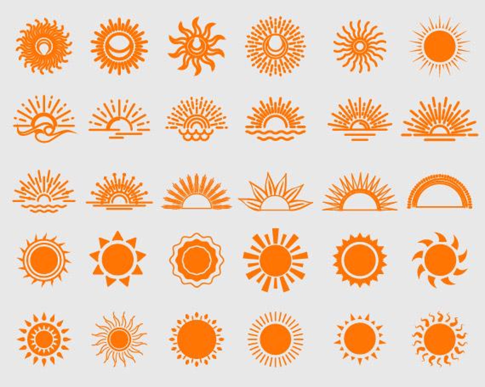 Sun Svg , Sunrise Svg , Sun Svg for Cricut , Sunrise Clipart , Sunrise ...