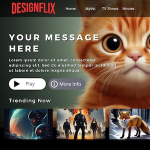 Netflix Style Canva Template | Editable & Customizable for ...