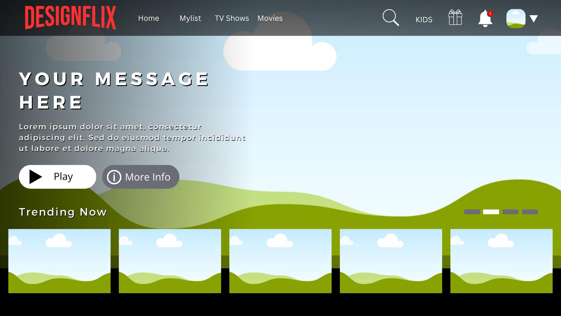 Netflix Style Canva Template | Editable & Customizable for ...