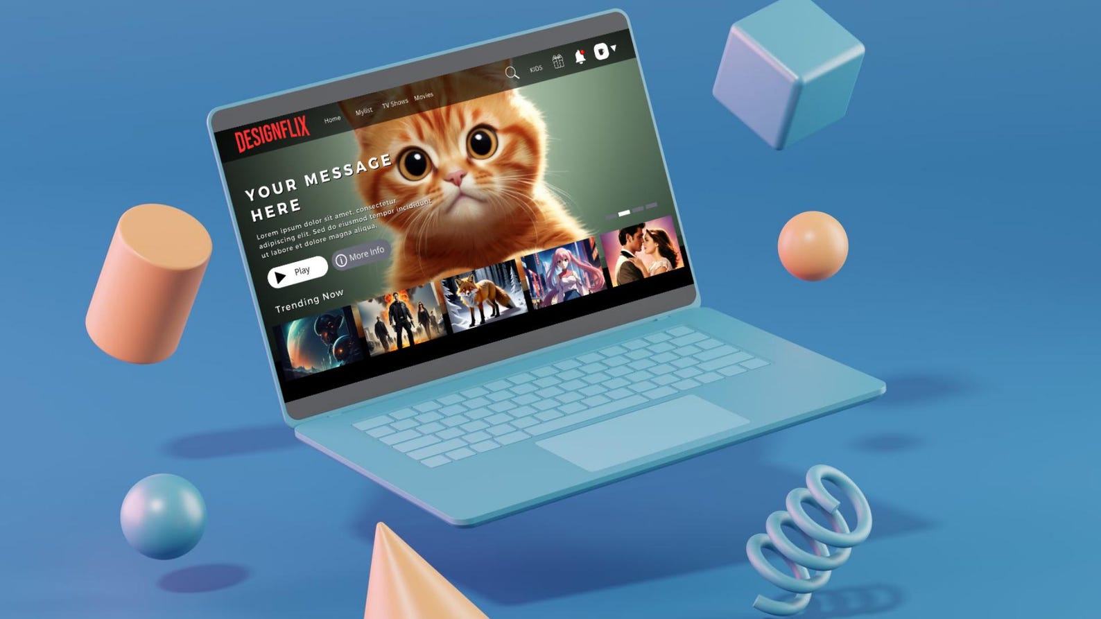 Netflix Style Canva Template | Editable & Customizable for ...