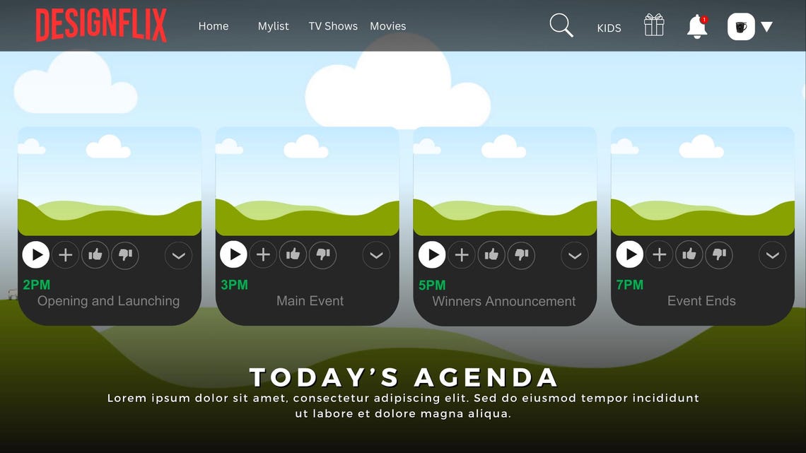 Netflix Style Canva Template | Editable & Customizable for ...