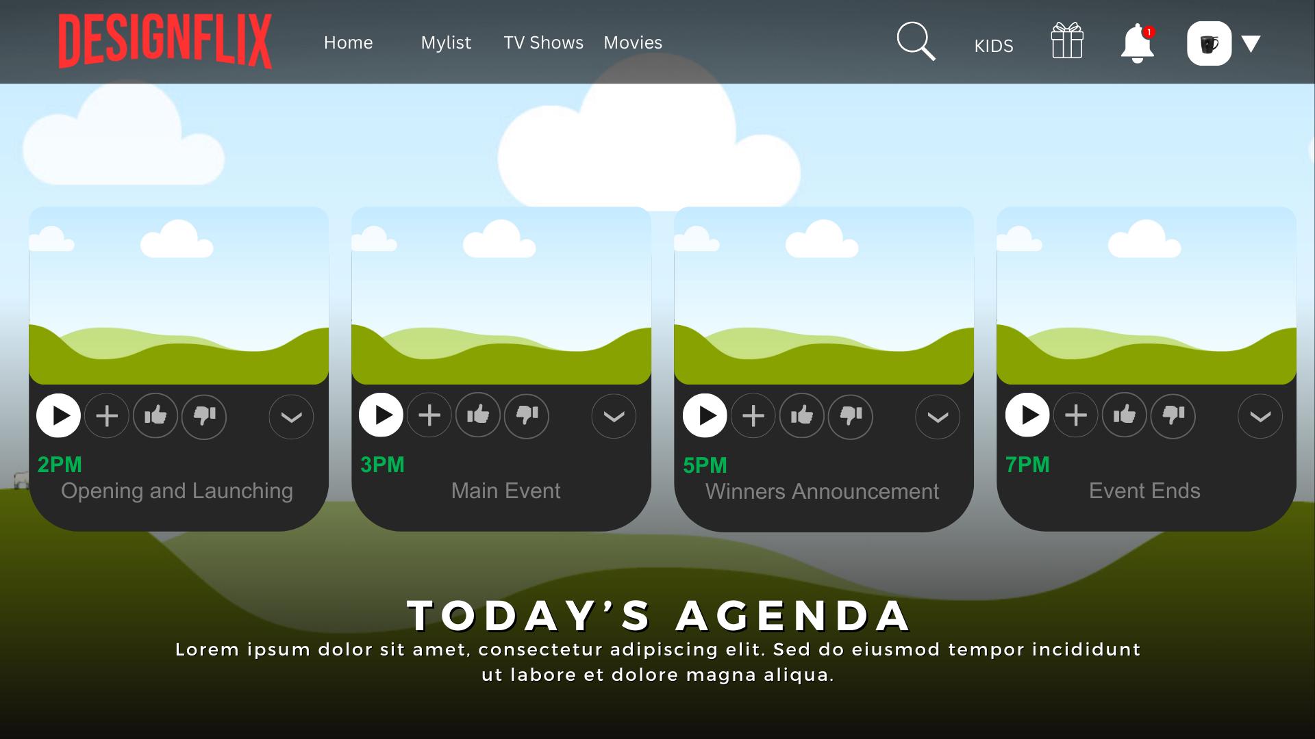 Netflix Style Canva Template | Editable & Customizable for ...