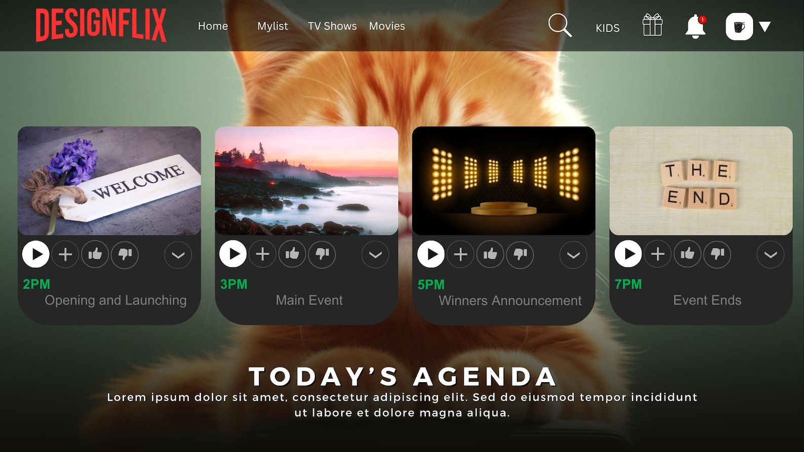 Netflix Style Canva Template | Editable & Customizable for ...