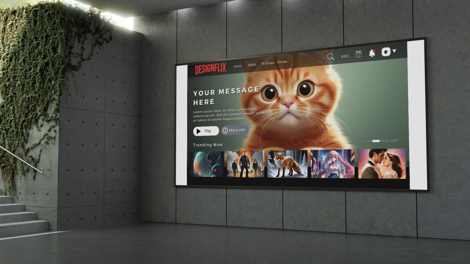 Netflix Style Canva Template | Editable & Customizable for ...