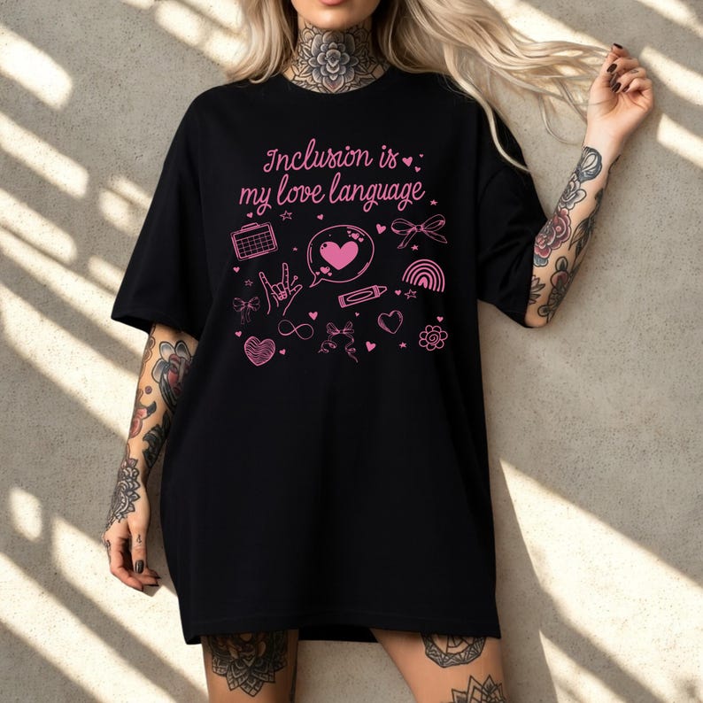 Inclusion Valentines Day PNG SVG, Inclusion is My Love Language PNG ...