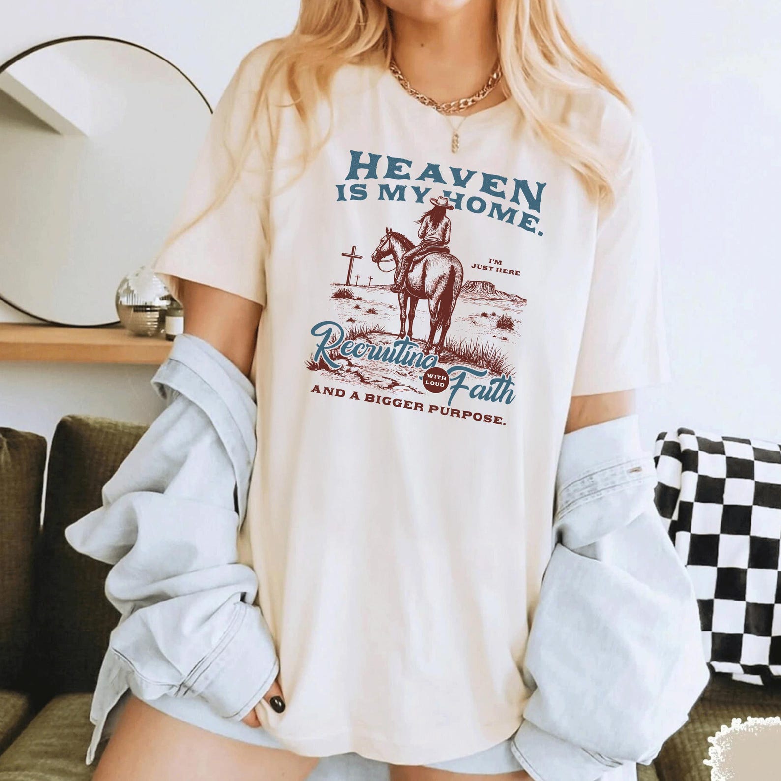 Heaven is My Home PNG, Western Christian Shirt Sublimation PNG, Bible ...