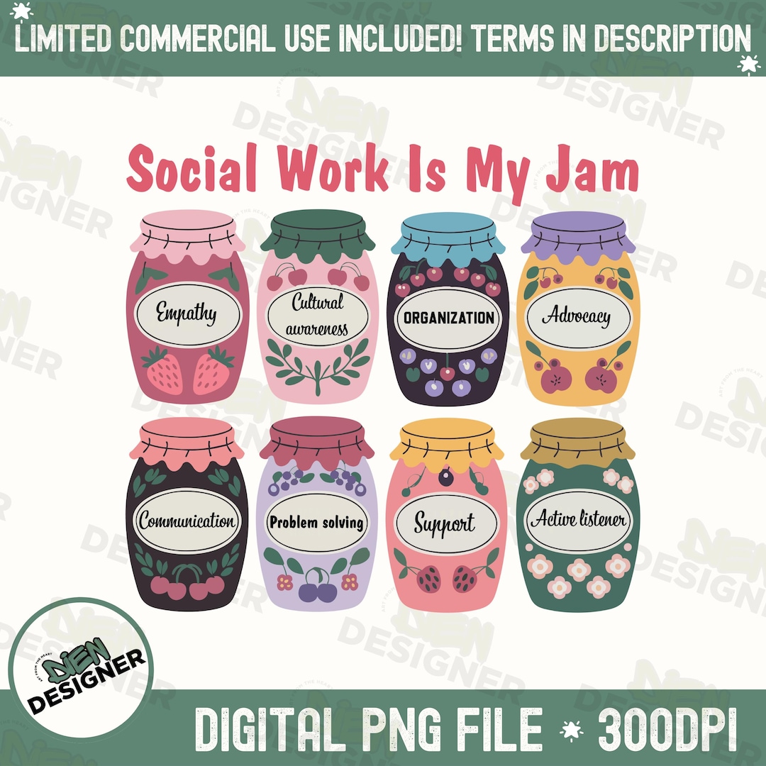 Social Work is My Jam PNG, Social Worker Shirt PNG, Cute OT Quote Png ...