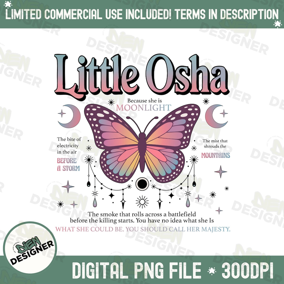 Quicksilver Callie Hart PNG, Little Osha Butterfly Design PNG, Dark ...