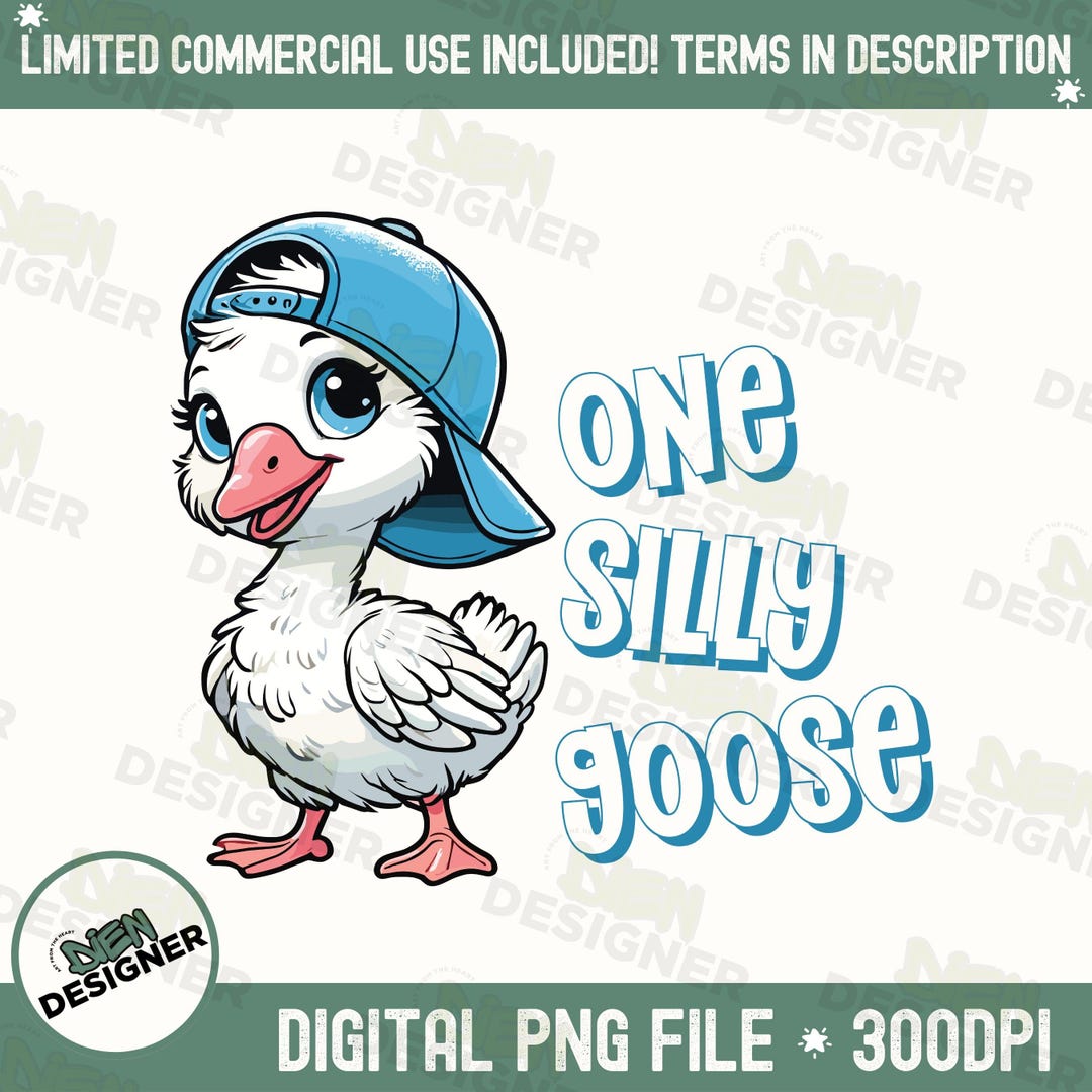 Boy Silly Goose PNG, Funny Goose Clipart, Whimsical Goose Digital ...