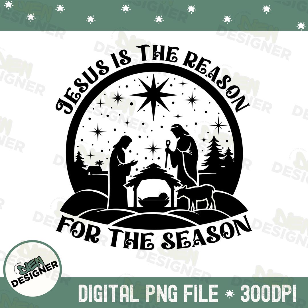 Jesus is the Reason PNG, Religious Christmas PNG, Inspirational Bible ...