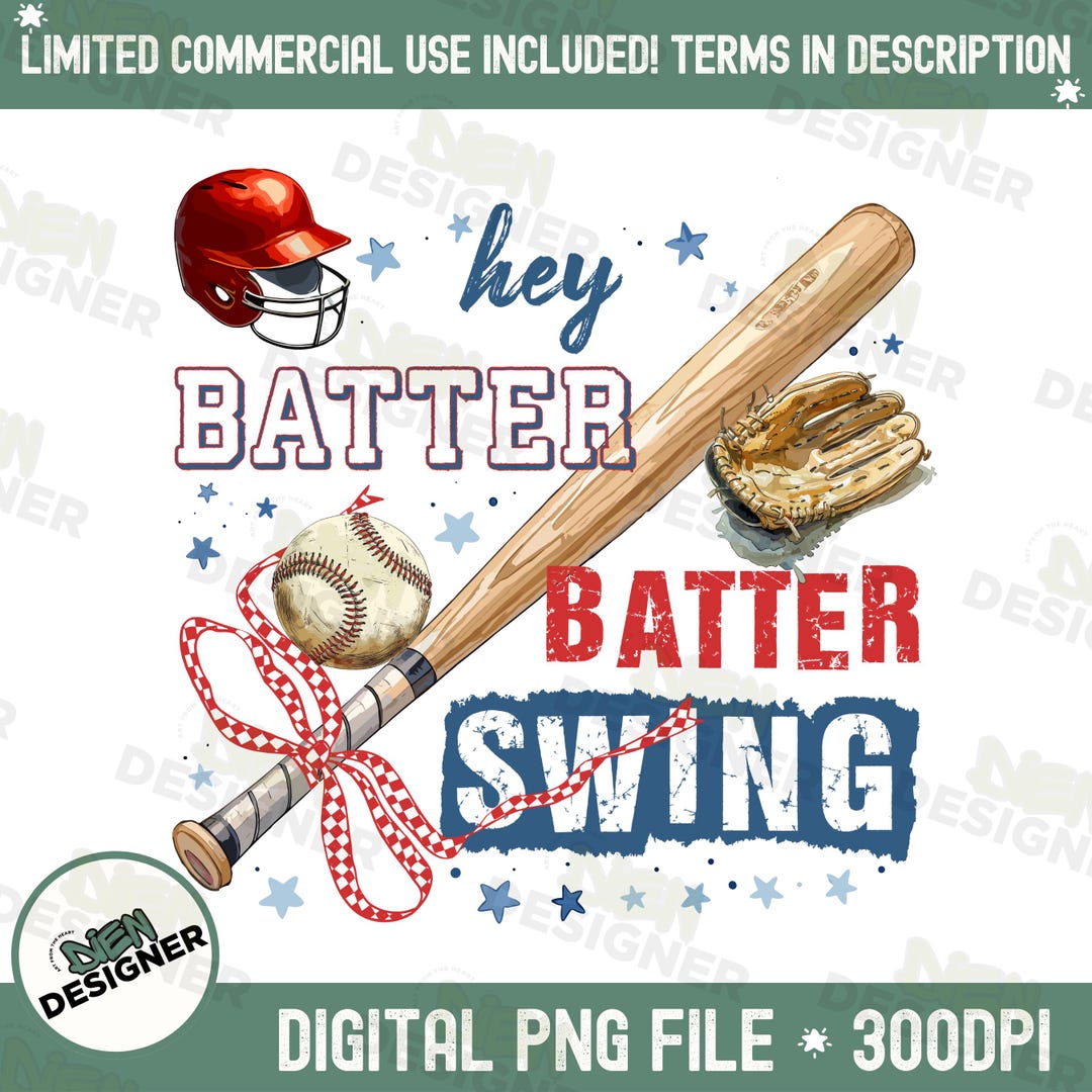Hey Batter Batter Swing PNG, Baseball Clipart Design, Western Sports ...