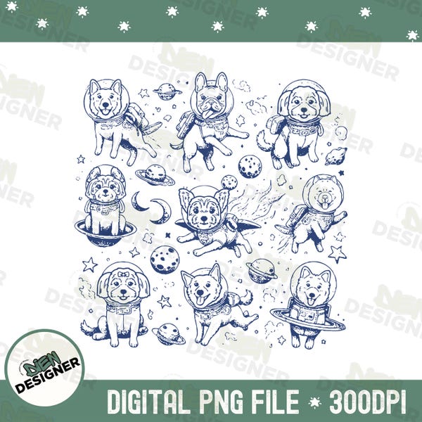 Dogs in Space - Etsy