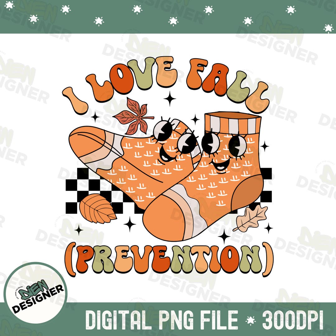 Nurse Fall PNG, Funny Autumn Nurse PNG Design, I Love Fall Prevention ...