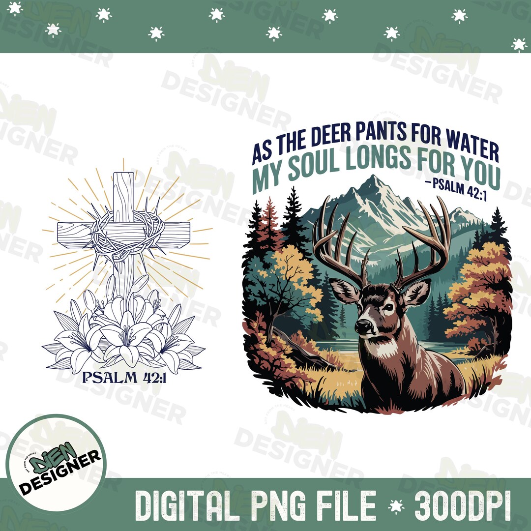 Christian Deer Hunter PNG, Men's Christian Dad PNG, Religious Hunting ...