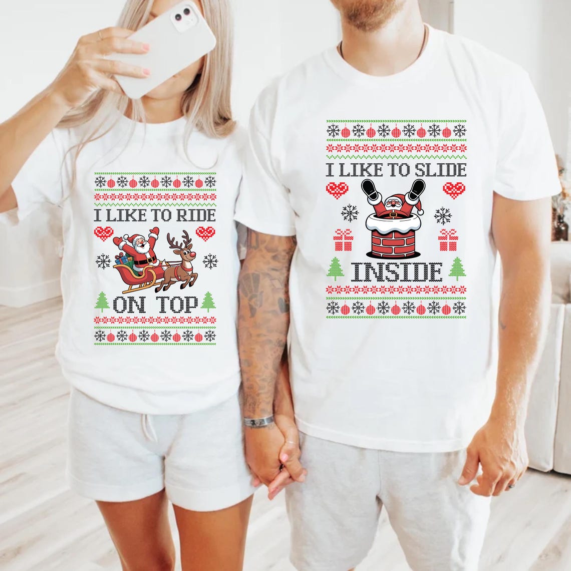 Christmas Couple Funny PNG, Raunchy Inappropriate Xmas PNG, Offensive ...
