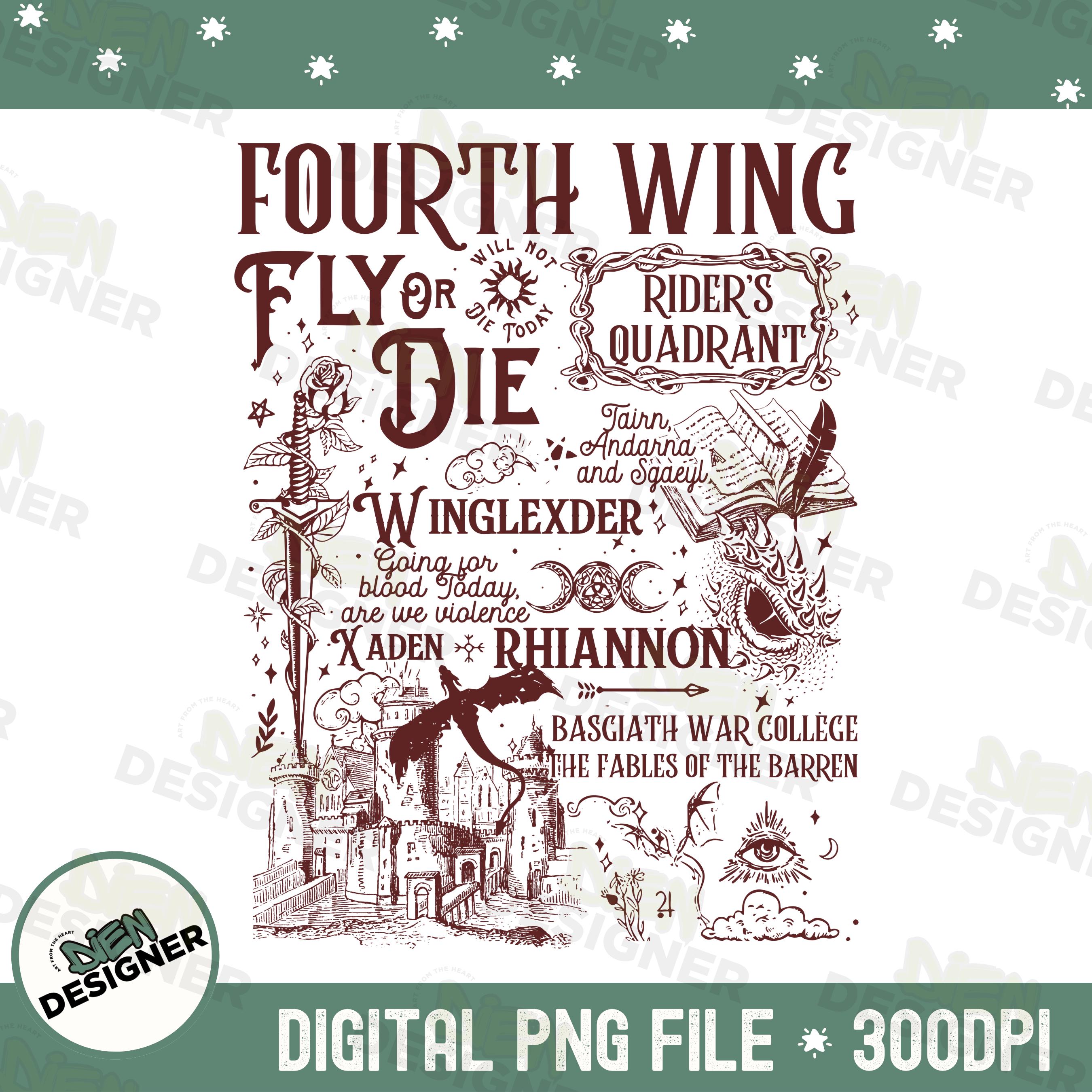 Fourth Wing PNG, Basgiath War College Digital Download, Riders Quadrant ...