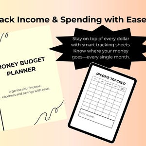 Money Budget Planner Printable | Track Expenses, Income & Savings ...
