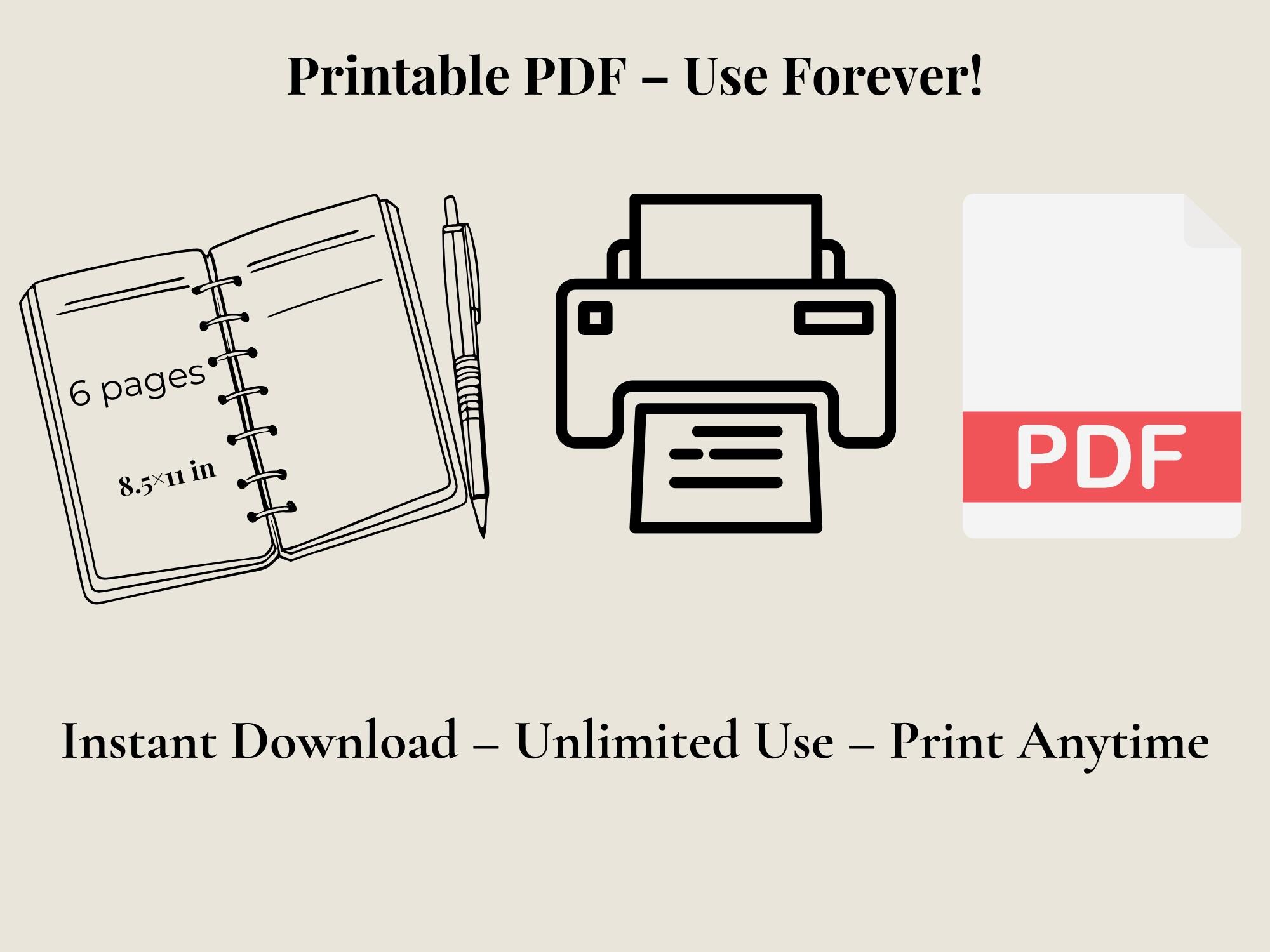 Money and Budget Planner Printable | 6 Pages | Monthly, Weekly and ...