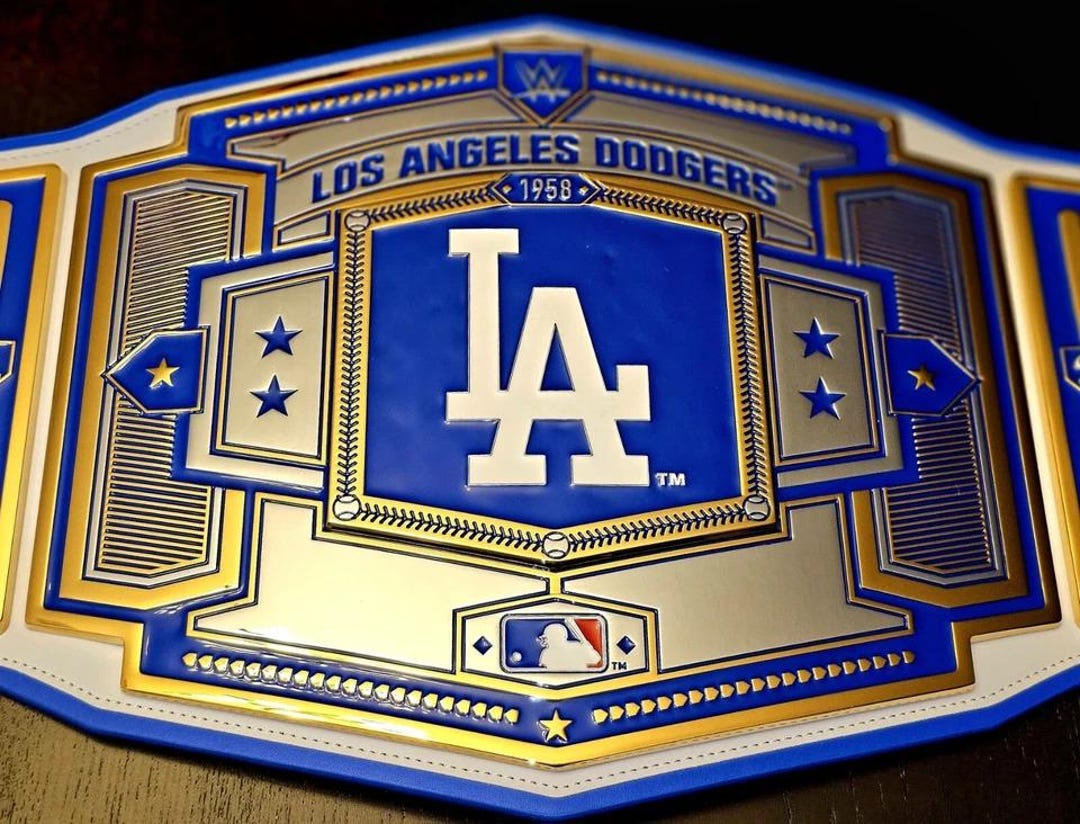 WWE Los Angeles Dodgers Championship Belt – Custom MLB Fan Gift, LA ...