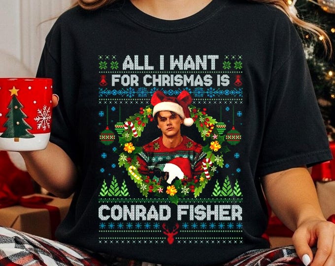 All I Want for Christmas is Conrad Shirt, Retro Conrad Fisher Shirt ...