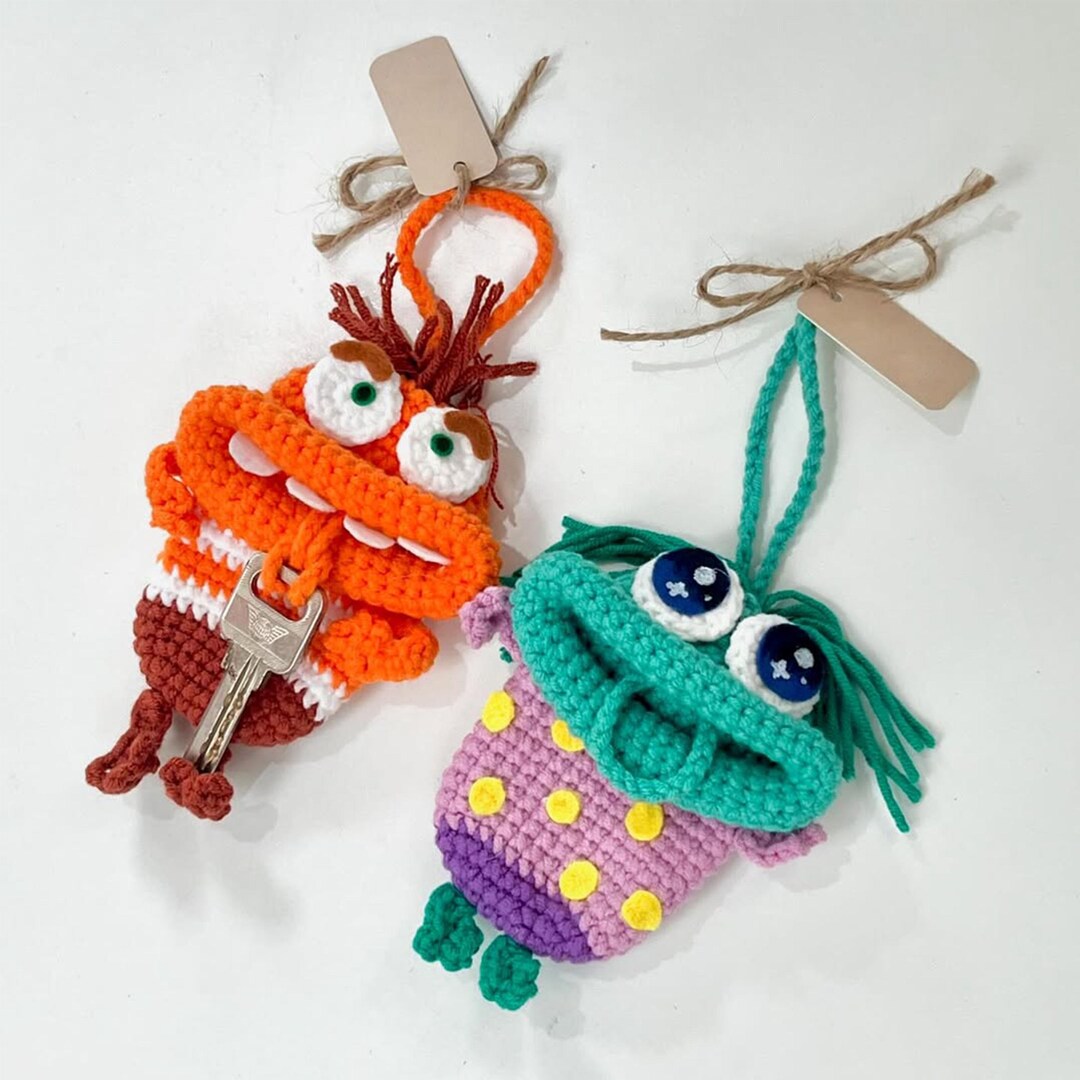 Key Cover, Crochet Pattern, Backpack Keychain - Etsy