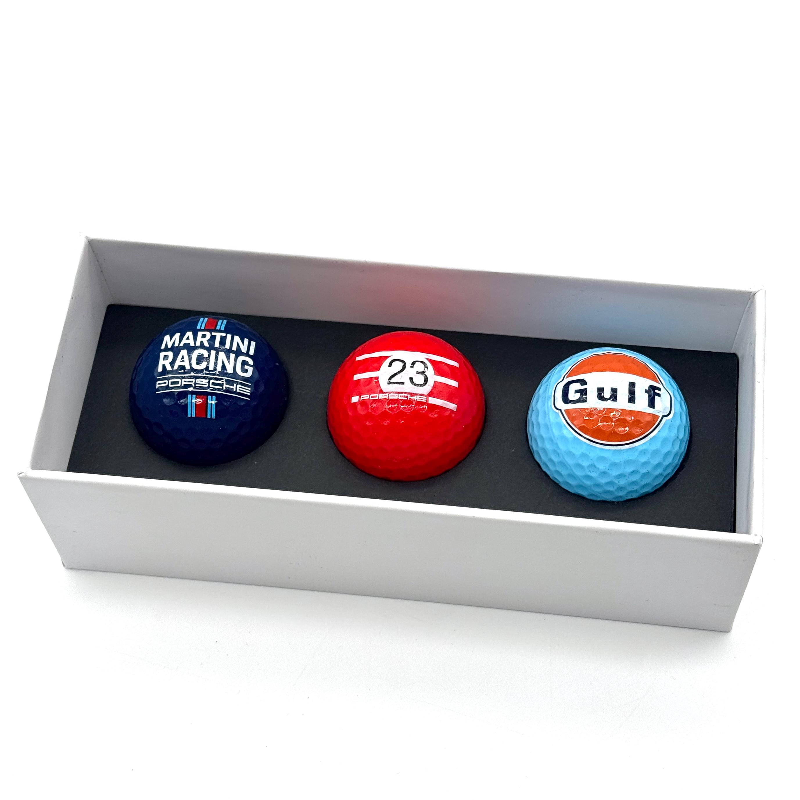 Porsche Heritage Golf Ball Set - Martini Racing Red #23 Gulf Livery ...