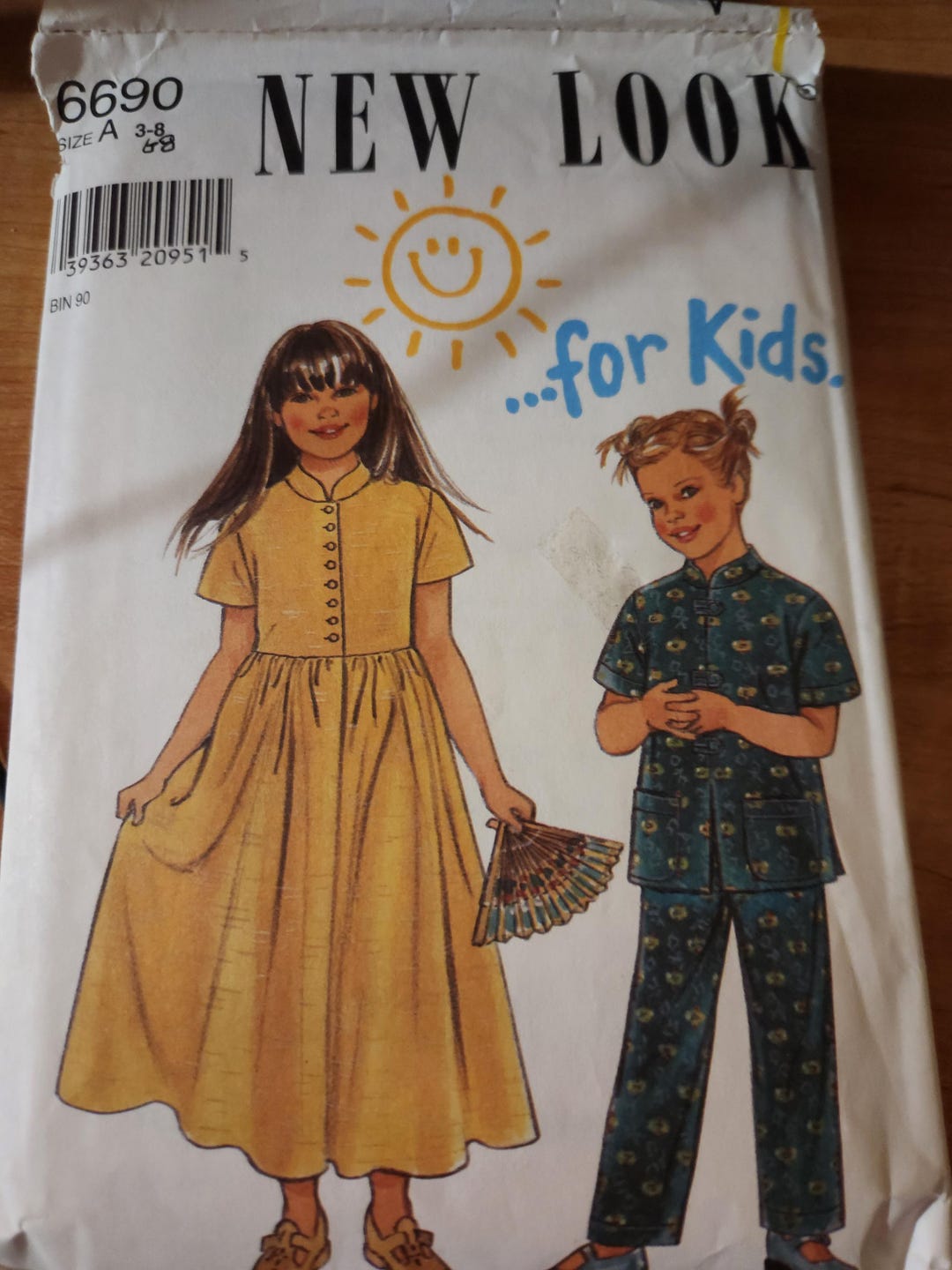New Look 6690 Kids Sewing Pattern, Dress, Top and Pants (sizes 3-8) - Etsy