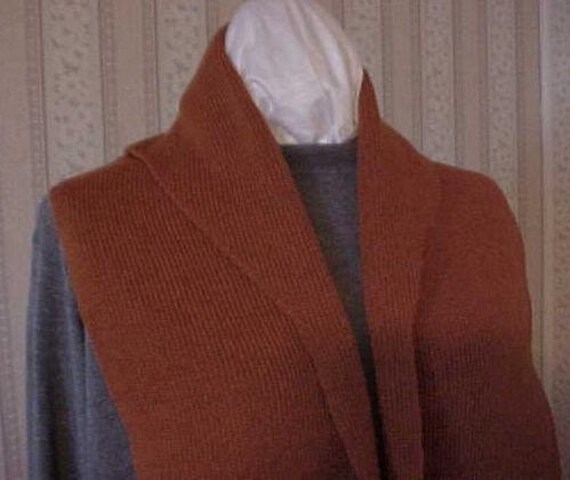 Digital Machine Knitting Pattern Rolled Scarf With Collar | Etsy