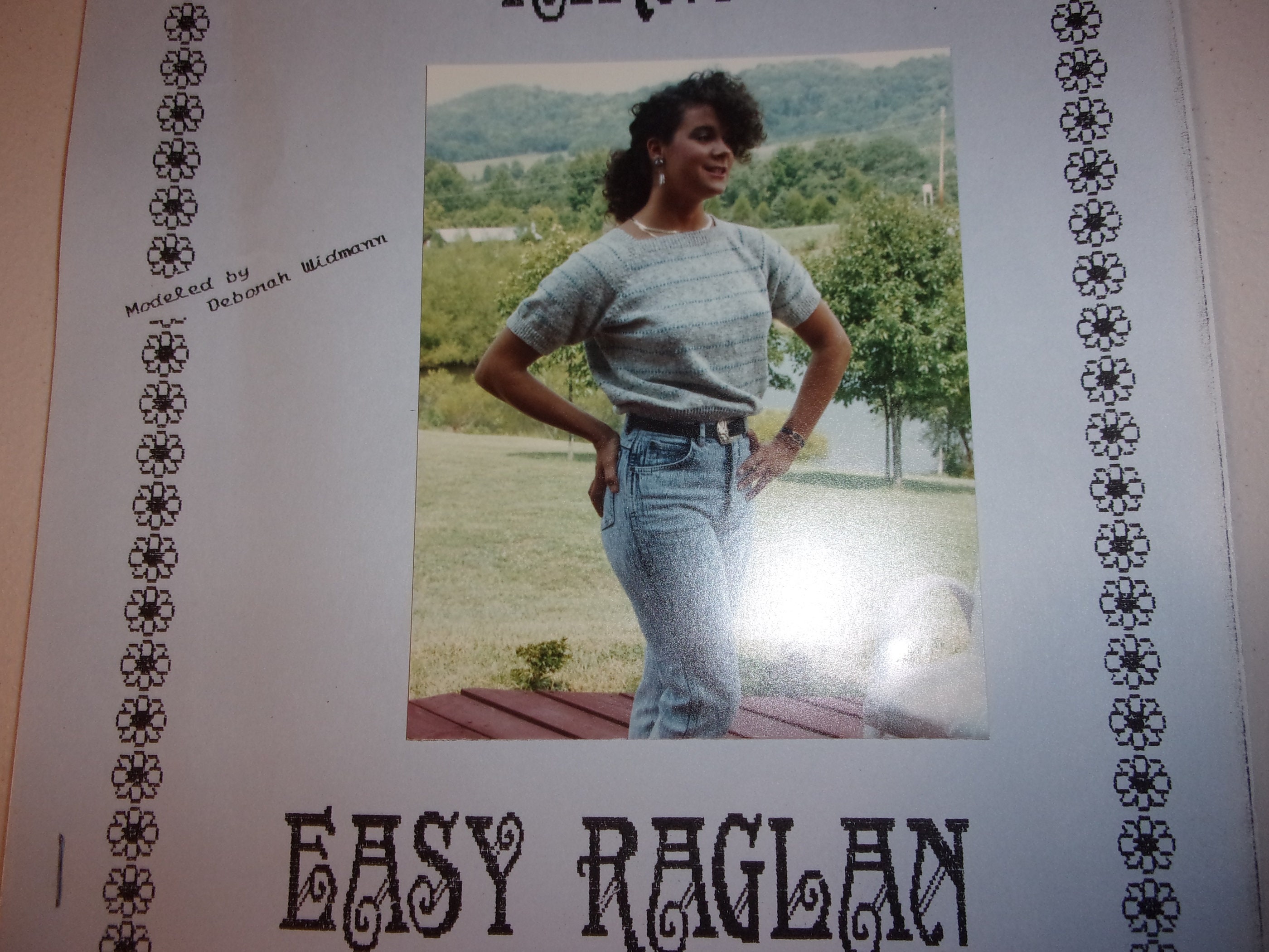 Digital Machine Knitting Pattern, Easy Raglan Top, Pattern Sizes Small ...