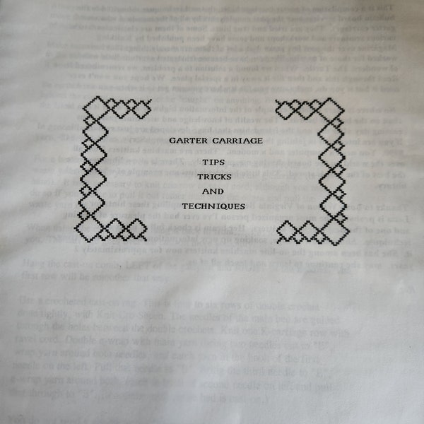 Garter Carriage Patterns - Etsy