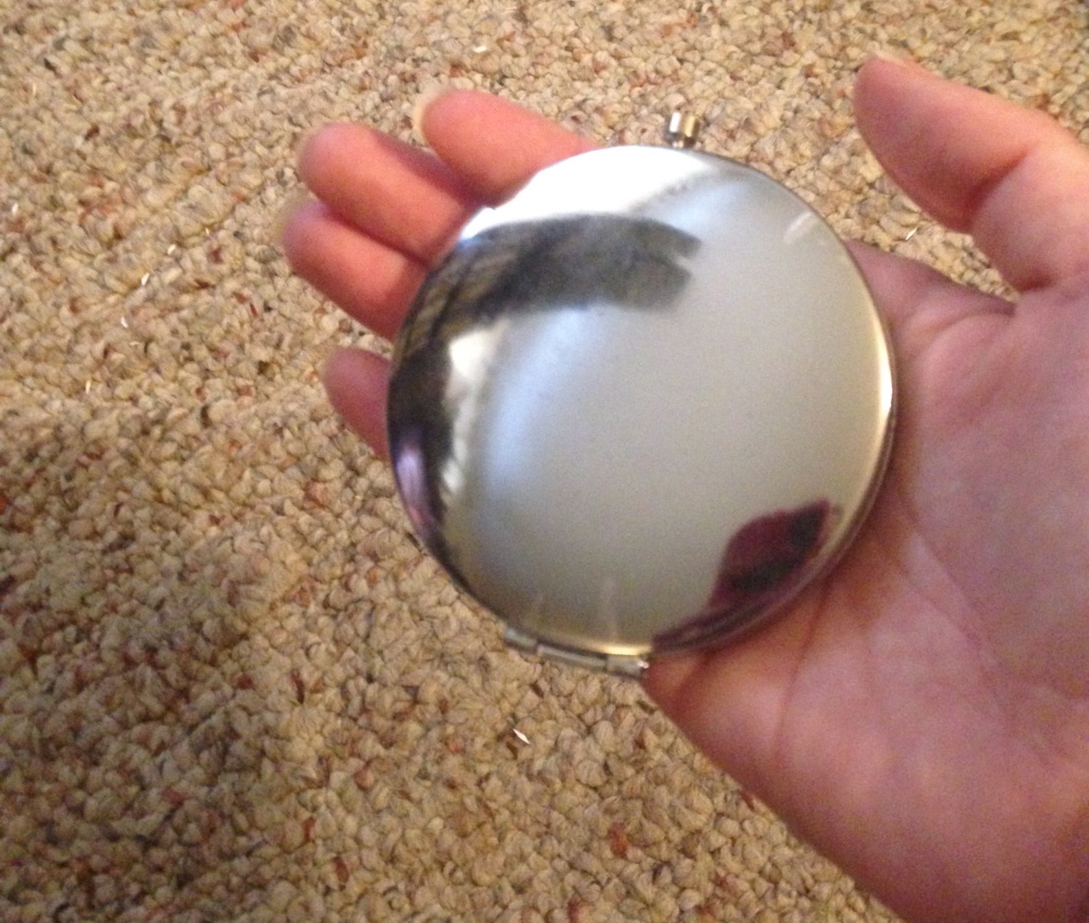 Raven Image Compact Mirror -handmade-free SHIPPING - Etsy