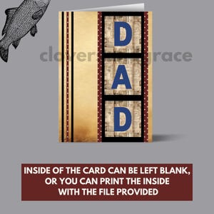 Printable Father's Day Card: Dad Design, 5x7 & 4x6 (digital Download ...
