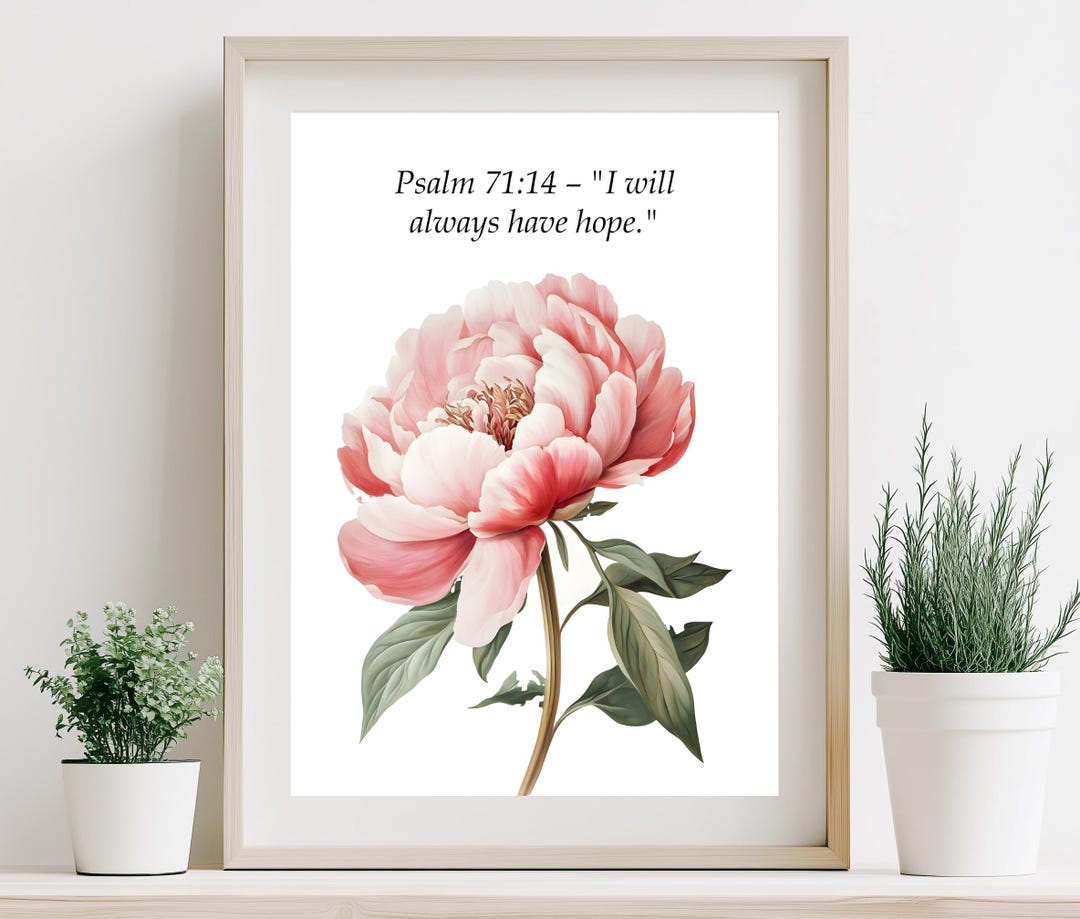 Bible Quote, Christian Wall Art, Bible Verse Wall Hanging Sign ...