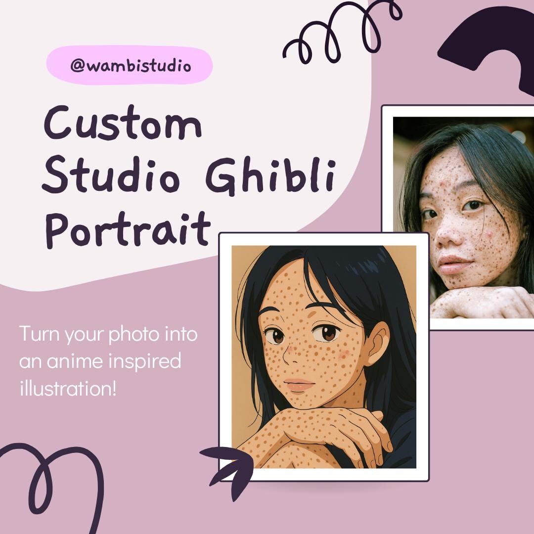 Custom Studio Ghibli Portrait | Anime-style Drawing From Photo ...