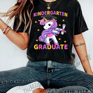 Kindergarten Graduation Girls Svg, Class 2025 Graduate Unicorn Svg ...