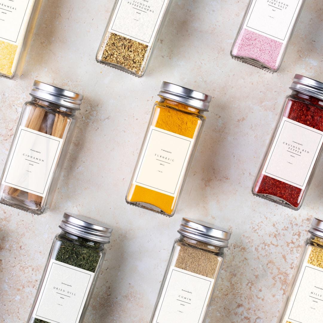 Minimalist Pantry Label, Printable Kitchen Label Template, Downloadable ...