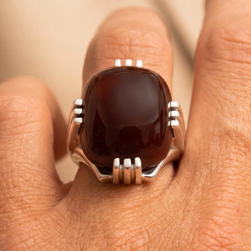 Carnelian Yemeni Aqeeq - Etsy