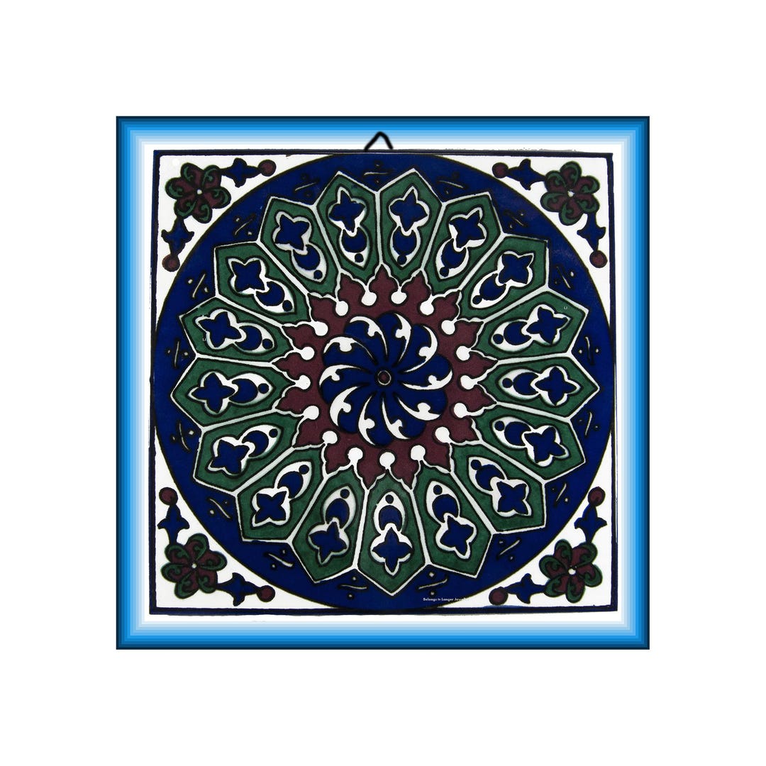 Armenian Ceramic Handmade Hand Painted Tile Decorative Hanged on Wall ...