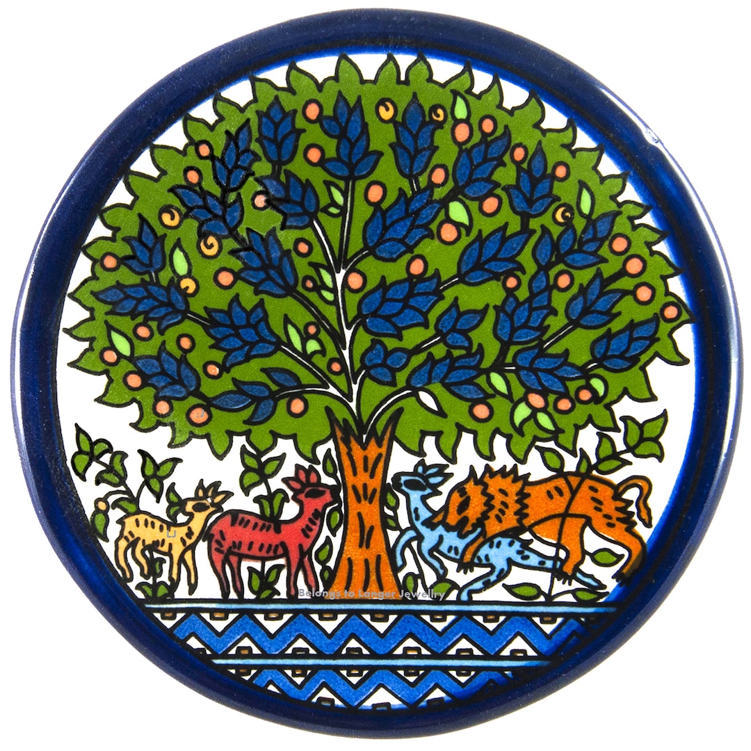 Armenian Ceramic Plate Handmade Hand Painted Tree of Life - Etsy
